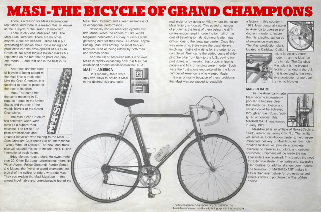 The Mystique of Masi: From Vigorelli to Volumetrica | Ebykr