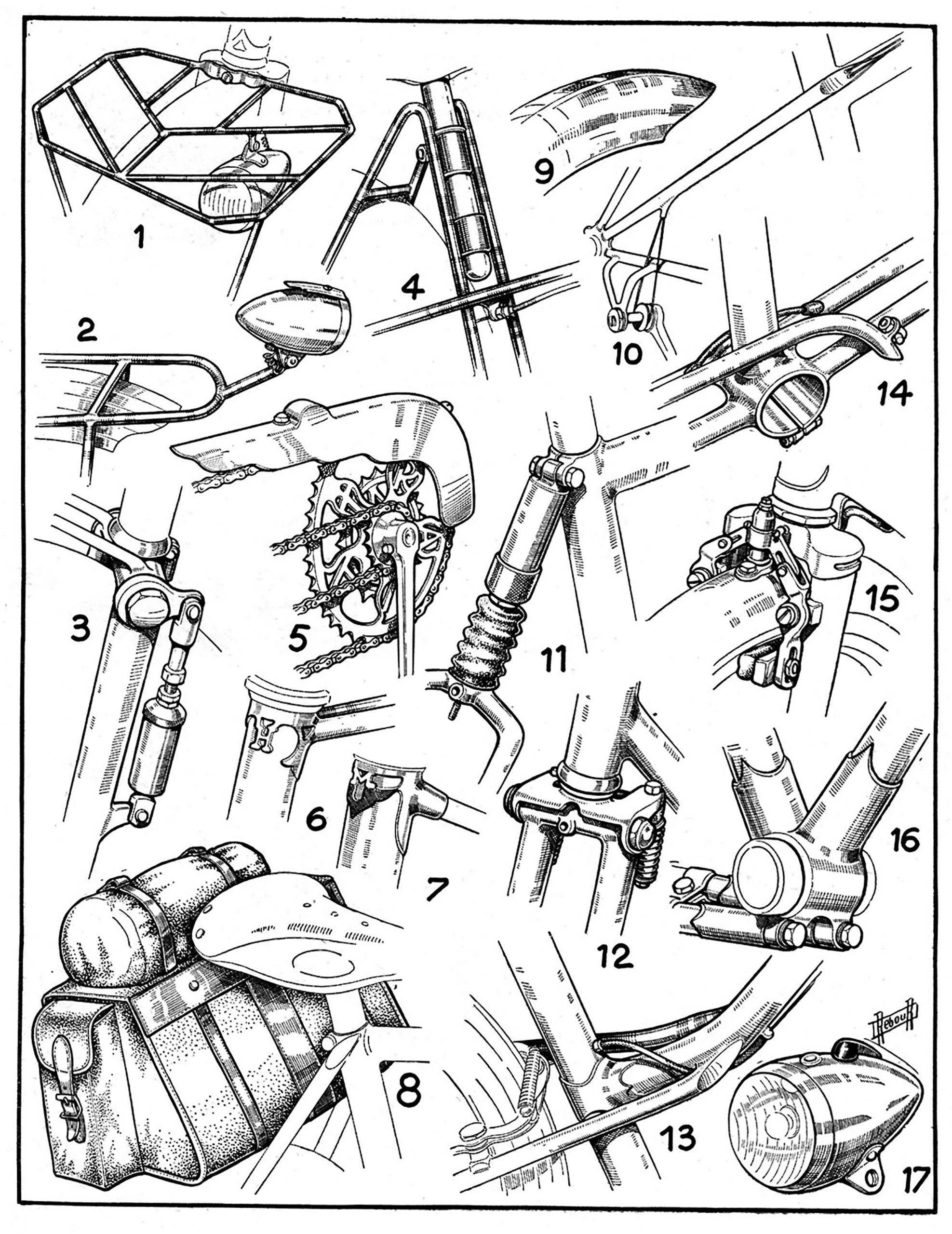 Random Rebour: Random Bicycle Drawing by Daniel Rebour | Ebykr
